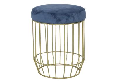 China 42cm Height 34cm Diameter Metal Basket Coffee Table for sale