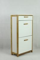 China 24cm Depth 52cm width wooden shoe cabinet for 12 pairs for sale