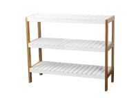 China Stackable Bamboo Shoe Shelf for sale