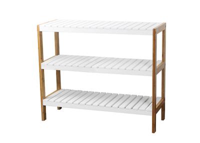 China Stackable Bamboo Shoe Shelf for sale
