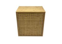 China Bamboo 20KG Laundry Basket Hamper With 2 Bags for sale