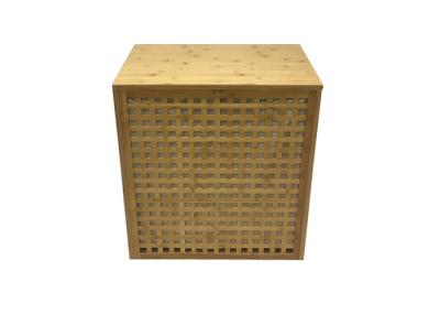 China Bamboo 20KG Laundry Basket Hamper With 2 Bags for sale