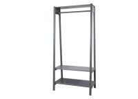 China BSCI Bamboo And MDF 2 Shelves Coat Rack With Shoe Bench for sale