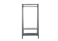 China BSCI Bamboo And MDF 2 Shelves Coat Rack With Shoe Bench for sale