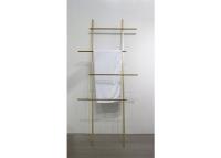 China BSCI 154cm High Standing Full Bamboo Towel Rack With 4 Bars for sale