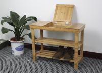 China Knock Down 55cm Height 70cm Length Bamboo Shoe Shelf for sale