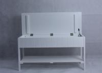 China Pine Wood 33cm Wide 46cm High Entryway Shoe Bench for sale