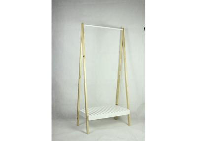 China White 75cm Long 160cm High Coat Rack With Shoe Bench for sale