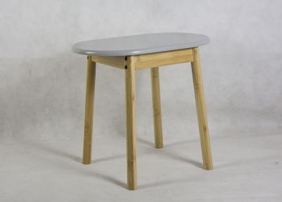 China MDF 42cm High 46cm Long Wooden Stool With Cushion for sale