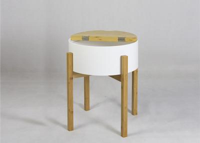 China BSCI 48cm Height Round Wood Coffee Table For Bedroom for sale