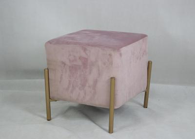 China 38cm Height 50KG Velvet Stool Chair For Bedroom for sale