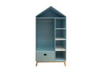 China MDF BSCI House Shape Storage Armoire With Shelves And Drawers for sale