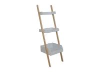 China Contemporary Knock Down Bamboo Legs 20KG Step Ladder Bookcase for sale