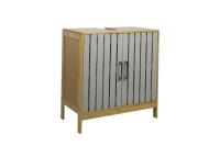 China Painting BSCI H50cm Kd Bamboo Frame Bathroom Sink Cabinet for sale