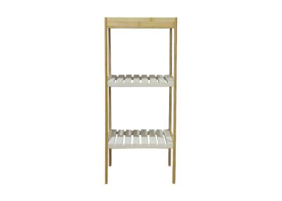 China 3 Layer BSCI 10KG Bamboo Bathroom Storage Shelf And Rack for sale