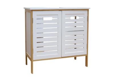 China BSCI Assemble 60*30*60cm Bamboo Bathroom Storage Cabinet for sale