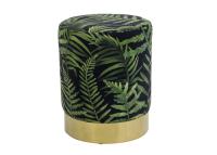 China Round Design Printed Velvet Nordic Counter Stool No Knock Down for sale