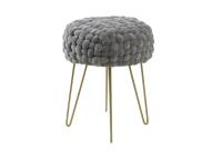 China Fashion Pure Hand Knitting Creative Kd Nordic Stool Shoe Changing for sale