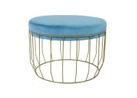 China Simplified Modern Nordic Style Stool Steel Frame And Plush Cover for sale