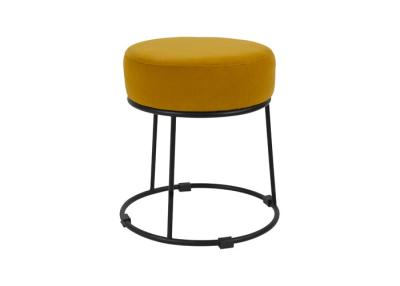 China Steel And Fabric Combination Stackable Nordic Bar Stools 40cm Tall for sale