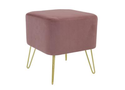China Cube Sugar Soft Flannel Fabric Nordic High Stool For 60kg for sale