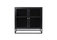 China 85cm Metal Frame 4 Glass Doors BSCI Modern Storage Chest for sale