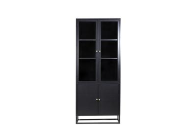 China 190cm Height Loading 40kg Black Metal BSCI Mdf Storage Cabinet for sale