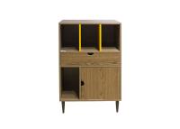 China 4 Open Shelves Metal Tube Legs 96CM Bedroom Accent Cabinet for sale
