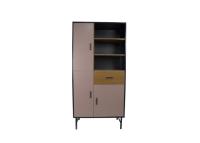 China 128cm Height Metal Tube Legs 30kg Open Shelf Cabinet for sale