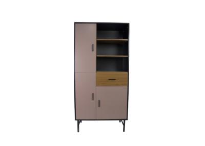 China 128cm Height Metal Tube Legs 30kg Open Shelf Cabinet for sale