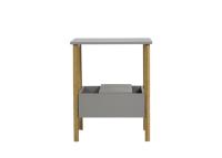 China Mdf Painting 50cm Height Navy BSCI Bamboo Organizer Shelf for sale
