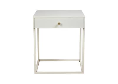 China BSCI 50cm Height One Drawer Coffee Table With Metal Legs for sale