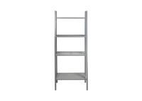 China 5KG Loading 148cm Height White Metal Ladder Bookshelf for sale