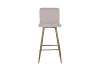 China 100cm Height 70kg Load Fabric Bar Chair With Metal Legs for sale