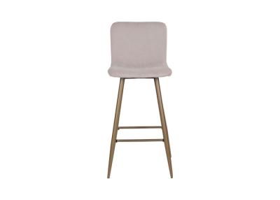 China 100cm Height 70kg Load Fabric Bar Chair With Metal Legs for sale
