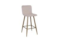 China 100cm Height 70kg Load Fabric Bar Chair With Metal Legs for sale