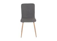 China Ergonomic 87cm Height Grey Fabric Side Chair With 4 Hardwood Legs for sale