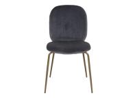 China 70KG Load 86cm Height Grey Velvet Side Chair For Living Room for sale