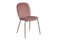China 85.5cm Height Knock Down Fabric Side Chair With 4 Metal Legs for sale