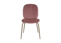 China 85.5cm Height Knock Down Fabric Side Chair With 4 Metal Legs for sale
