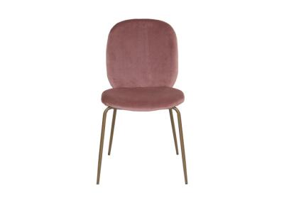 China 85.5cm Height Knock Down Fabric Side Chair With 4 Metal Legs for sale
