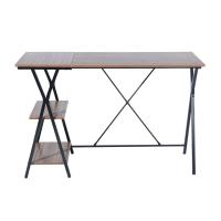 China Computer Kd 105cm Bamboo Writing Desk With Metal Frame for sale