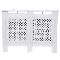 China Black Walnut Color Wood Radiator Cover Slatted Design for sale
