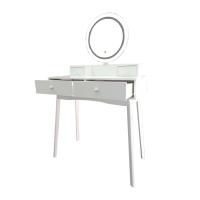 China LED Touch Screen MDF Wood Drawer Dressing Table With Mirror for sale