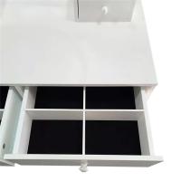 China LED Touch Screen MDF Wood Drawer Dressing Table With Mirror for sale