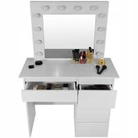 China Knock Down Touch Screen MDF Wood Mirrored Dresser With Led Mirror for sale
