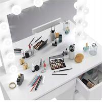 China Knock Down Touch Screen MDF Wood Mirrored Dresser With Led Mirror for sale