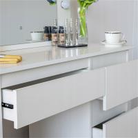 China Knock Down Touch Screen MDF Wood Mirrored Dresser With Led Mirror for sale