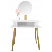 China Indoor MDF Wood NC Painting Touch Screen Dresser Table With Mirror for sale