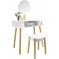 China Indoor MDF Wood NC Painting Touch Screen Dresser Table With Mirror for sale
